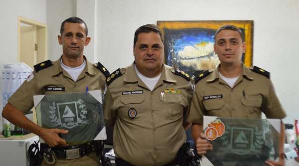 47º BPM recebe novos aspirantes a oficial para seu efetivo