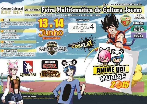 Anime Uai Muriaé 2015 - Feira Multitemática de Cultura Jovem