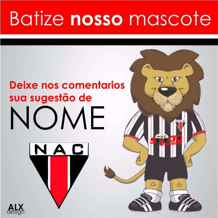 Lançada campanha para a escolha do nome do mascote do NAC