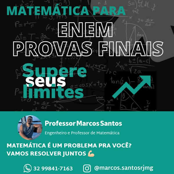 Aulas particulares de matemática para ENEM e provas finais