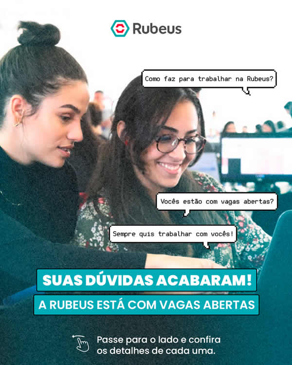 Rubeus abre vagas de emprego e estágio para Muriaé e região